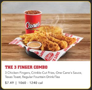 Raising Cane's Menu With Prices 2025 | Updated 2025